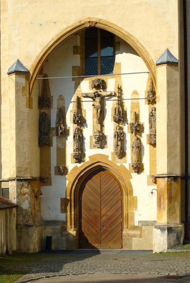 Church Gate stock image. Image of figures, door, sunshine - 4559415