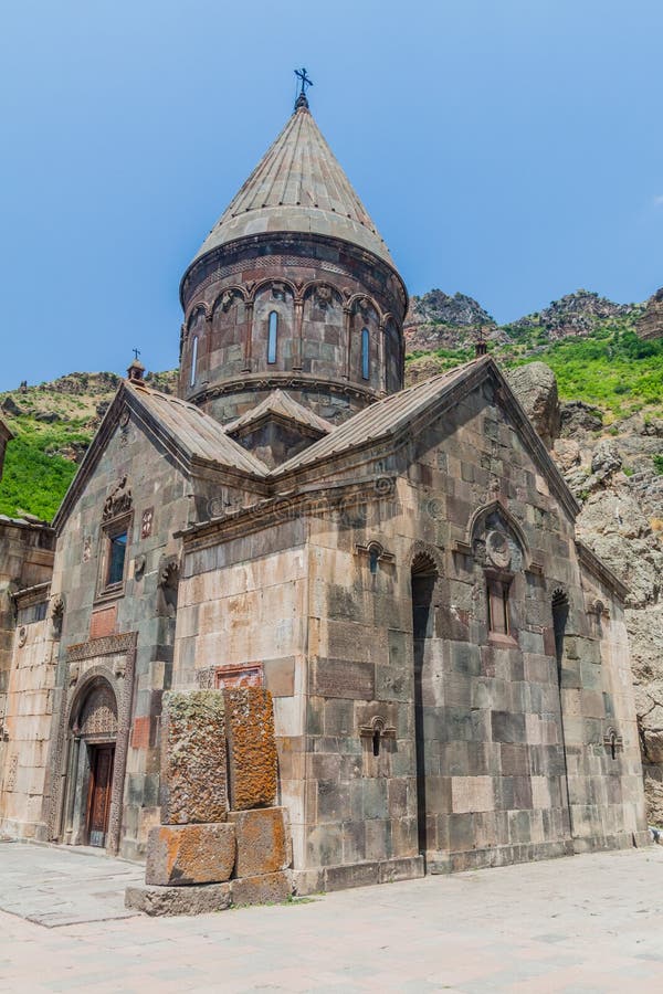 Church at Geghard Monastery in Armen Stock Photo - Image of place ...
