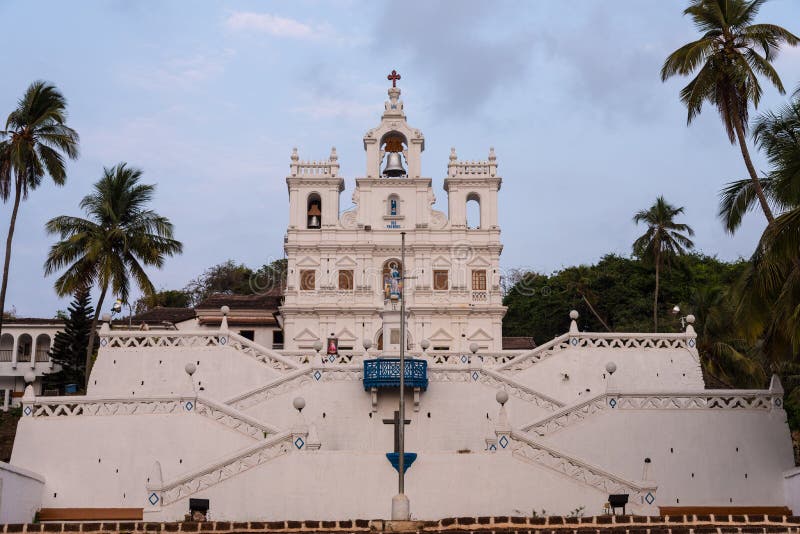Church in GOA stock photo. Image of panjim, immaculate - 72484738