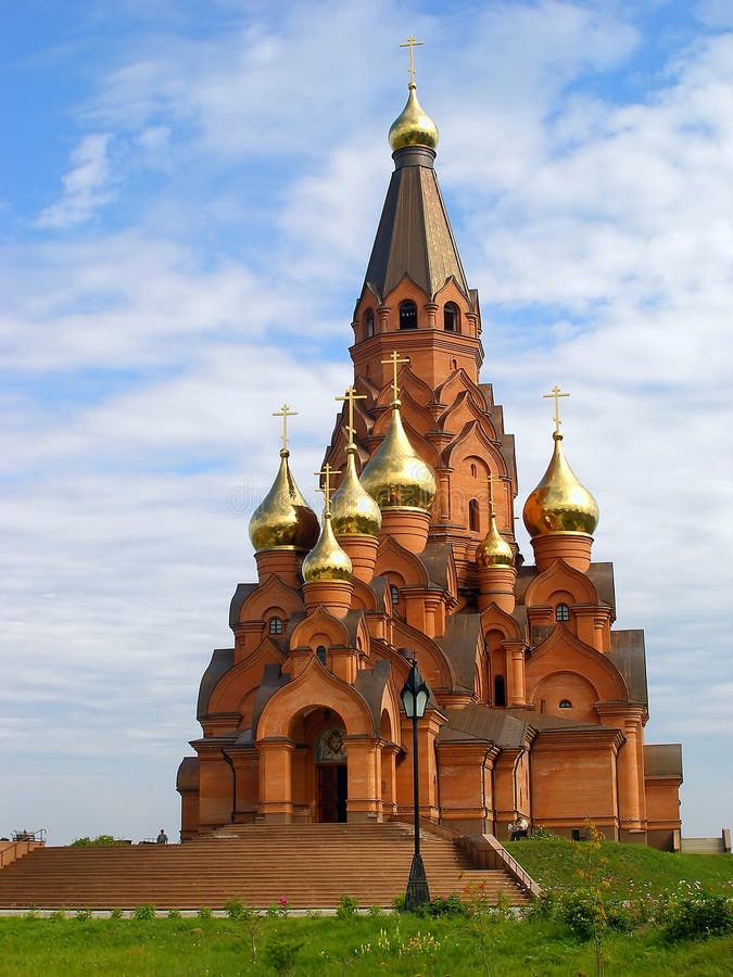 Church with gold dome stock photo. Image of holy, architectural - 8884296