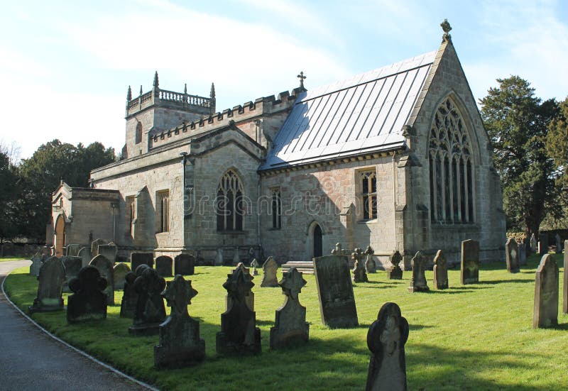 Church and GraveYard. stock photo. Image of rural, christian - 40911812