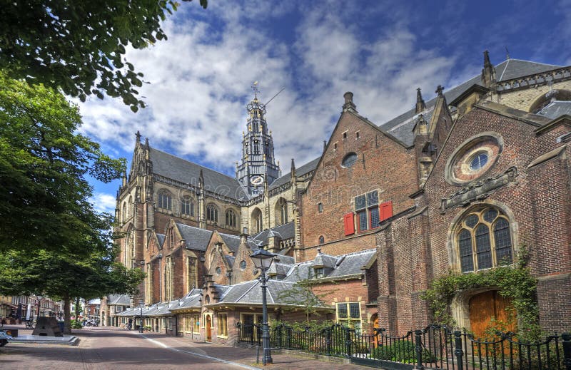 Church of Haarlem, Holland stock image. Image of europe - 16654001