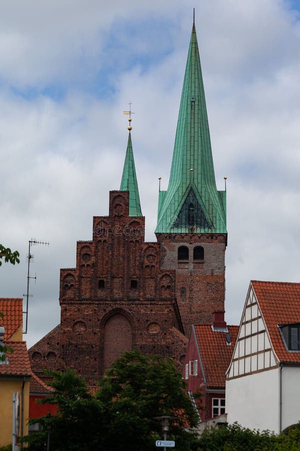 Church in Helsingor Denmark Stock Image - Image of touristic, landmark ...