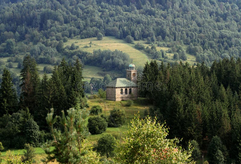 Church on the hill stock photo. Image of peak, nature - 16526164