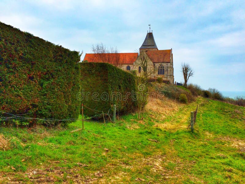Old Church on a Hill Top stock photo. Image of castle - 89803974