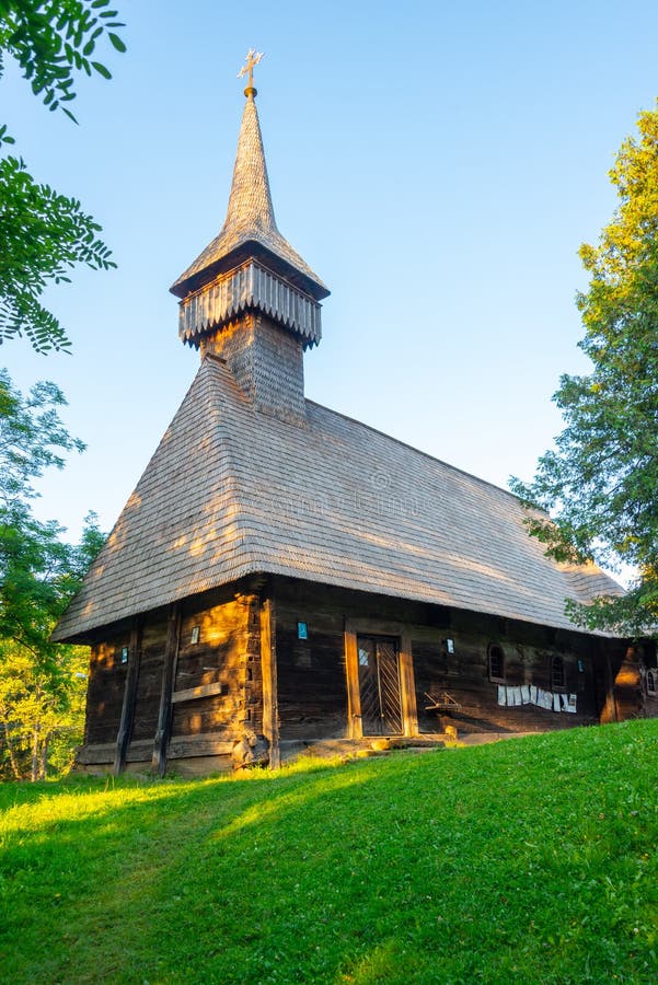 Church of Holy Archangels Michael and Gabriel in Breb, Romania Stock ...