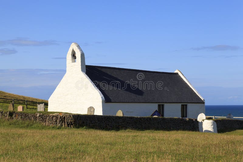 Holy Cross Church Mwnt stock photo. Image of mwnt, welsh - 86404426