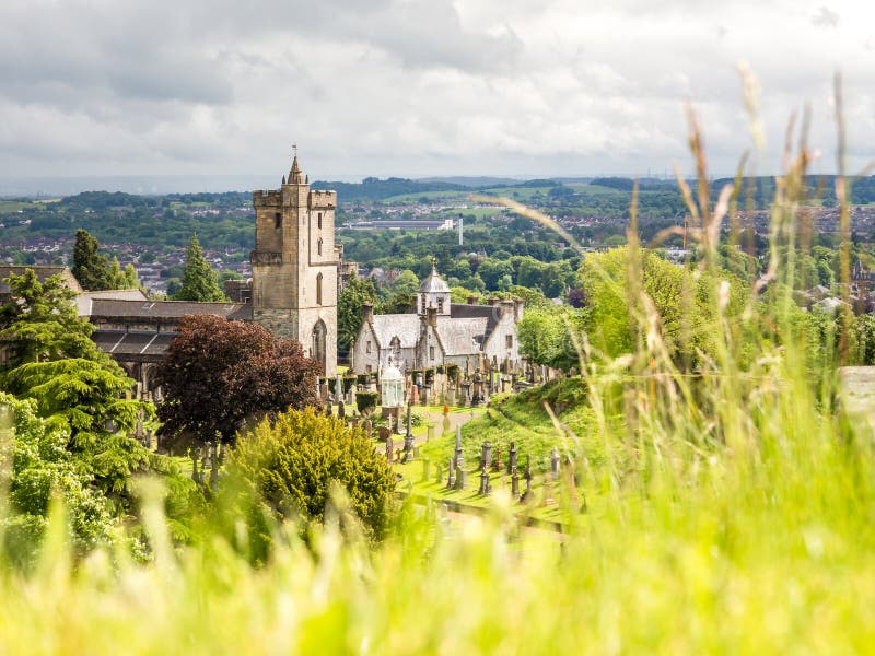 Church of Holy Rude Viewed from the Southern Side of Stirling Ca Stock ...