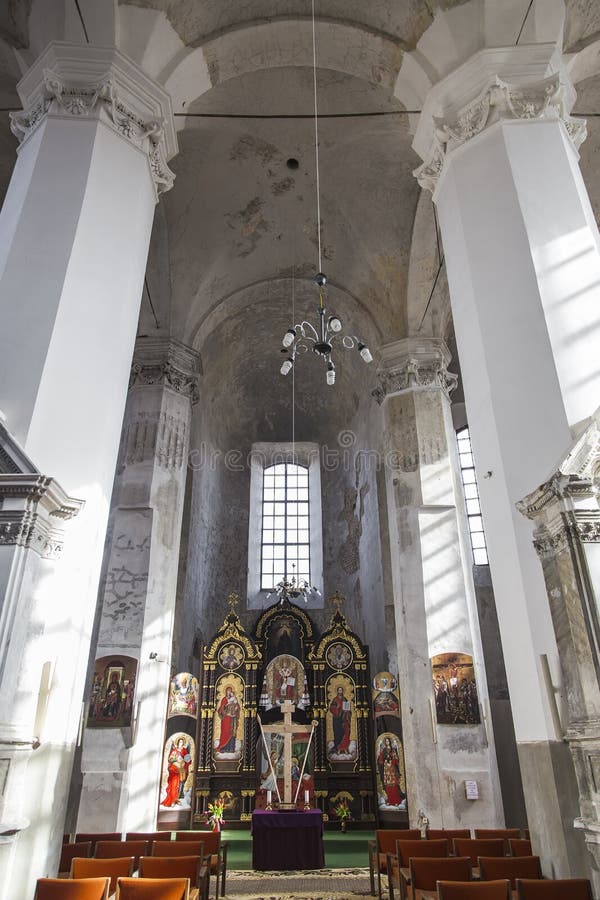 Church of the Holy Trinity in Vilnius Stock Photo - Image of basilian ...