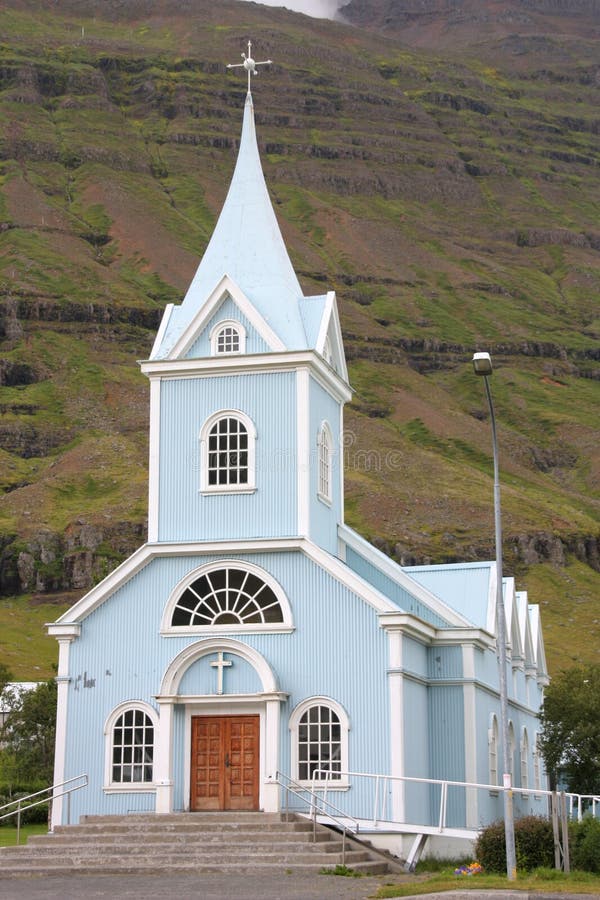 Church in Iceland stock photo. Image of destination, blue - 11722436