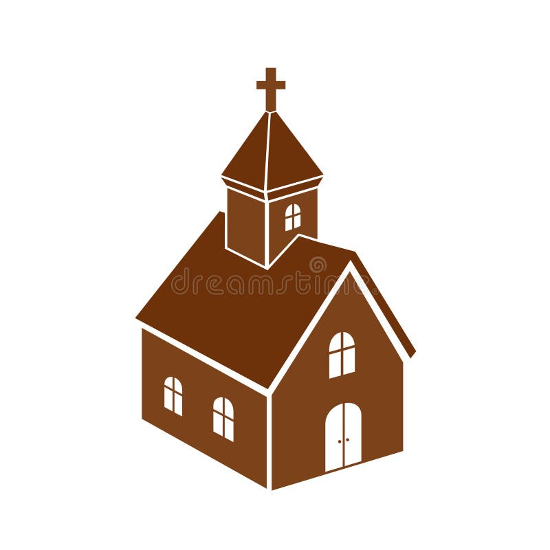 Church icon stock vector. Illustration of religion, building - 34258416