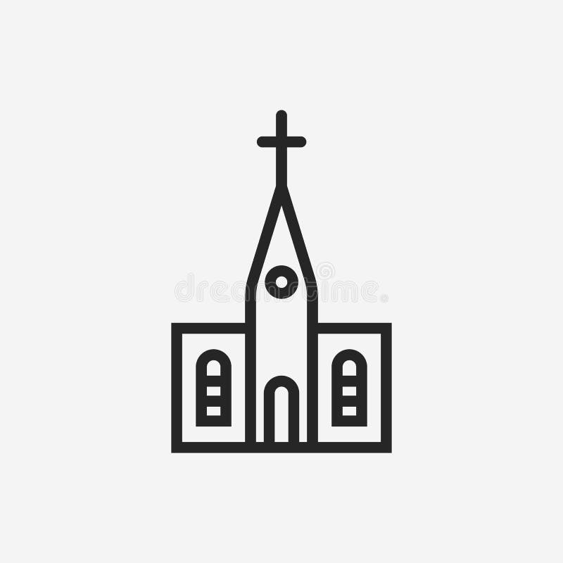 Church Icon House Icon Vector Stock Illustration - Illustration of sign ...