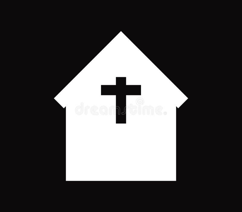 Church icon illustrated stock illustration. Illustration of object ...