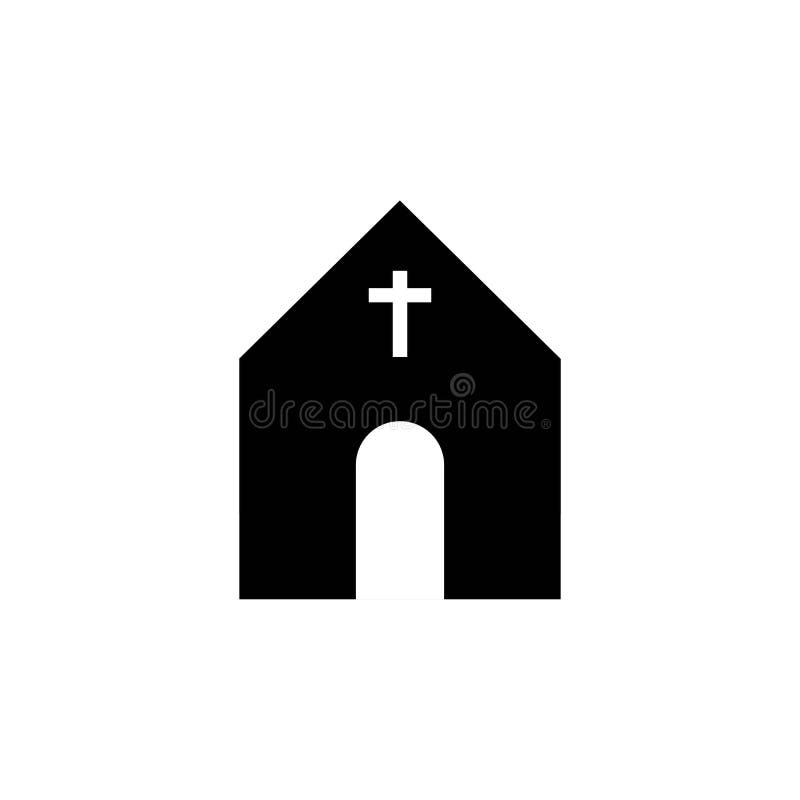 Church icon logo vector stock illustration. Illustration of ...