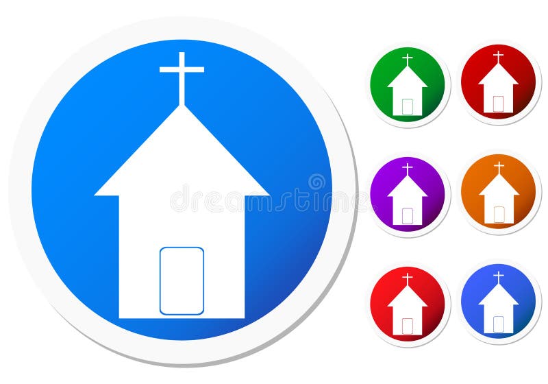 Church icons stock vector. Illustration of missions, houses - 44383836