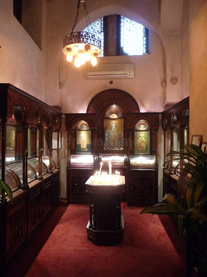 Church inside editorial stock photo. Image of giza, egypt - 37977938