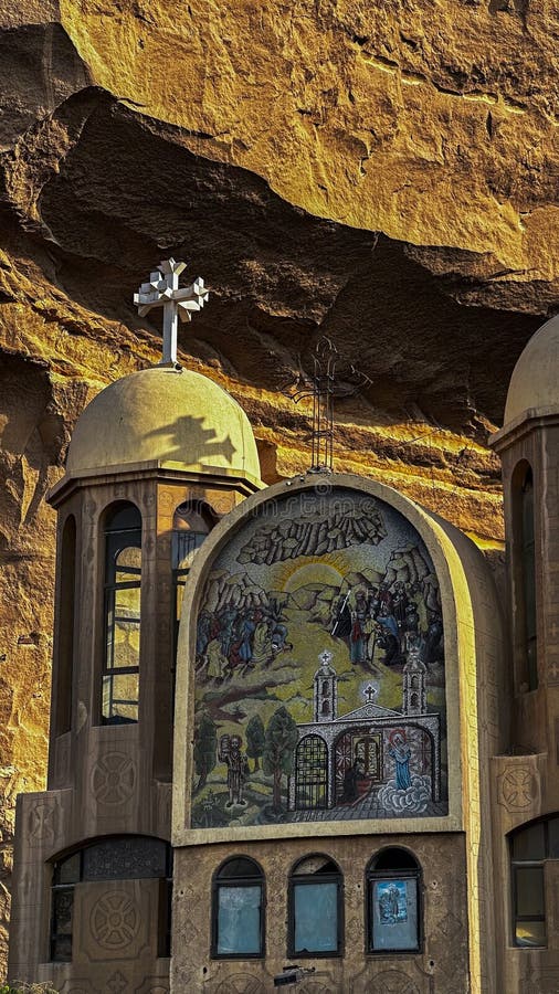 Church Inside the Cave in Egypt, Cairo Stock Image - Image of copts ...