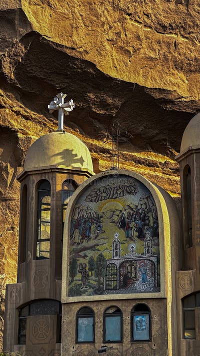 Church Inside the Cave in Egypt, Cairo Stock Image - Image of copts ...