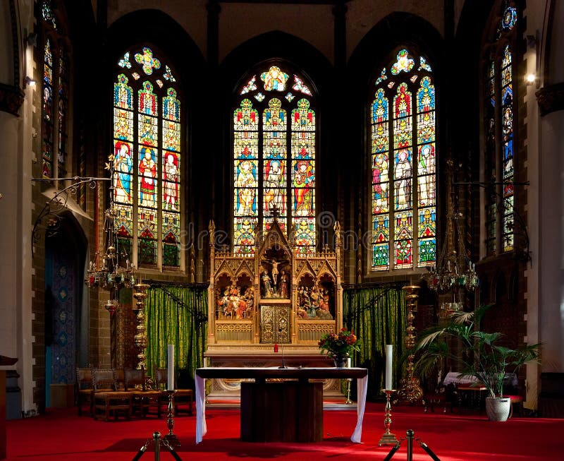 Church inside editorial stock image. Image of color, altar - 49464944