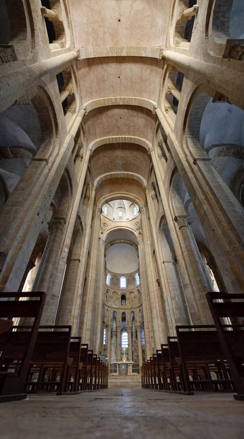 Door Of Abbey Church Of Saint Foy, Conques Stock Image - Image of ...