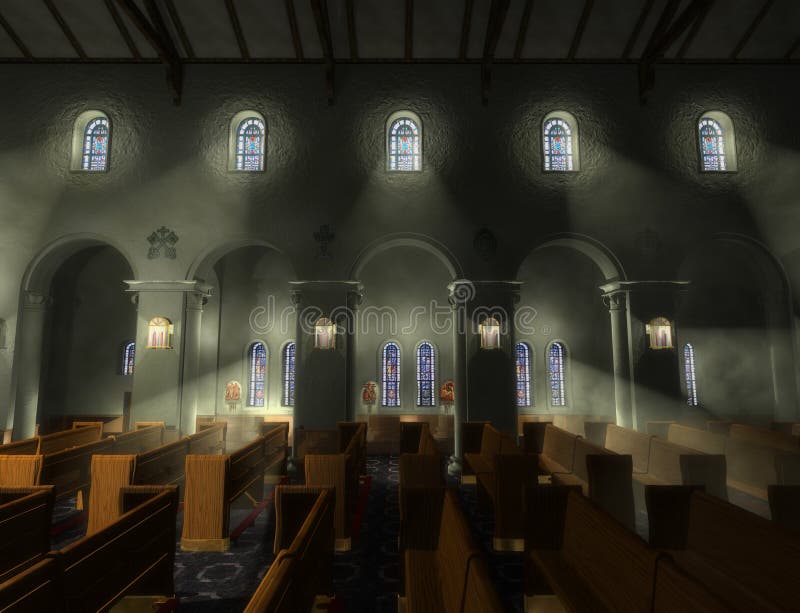 Church Interior stock illustration. Illustration of architecture - 21336177