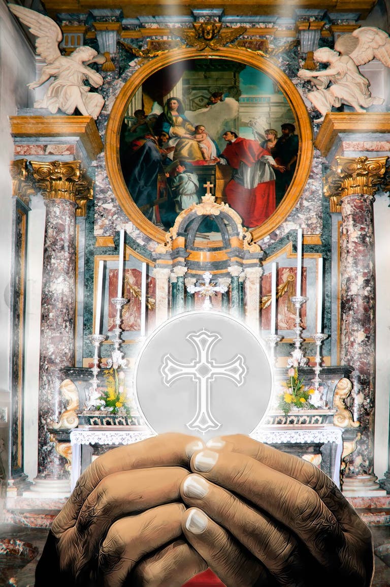 Church Interior Holy Host Stock Illustrations – 23 Church Interior Holy ...