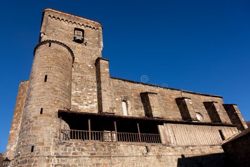 Church of Isaba stock photo. Image of patrimony, europe - 22633426