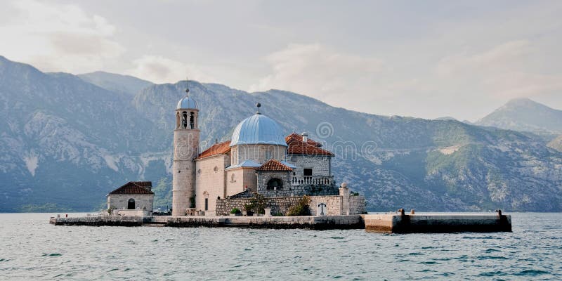 Church on the island stock photo. Image of blue, mother - 35125226
