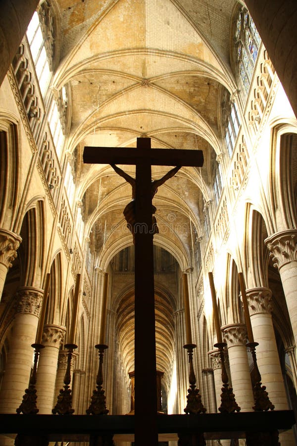 Church Jesus Christ Crucified Stock Image - Image of culture, communion ...