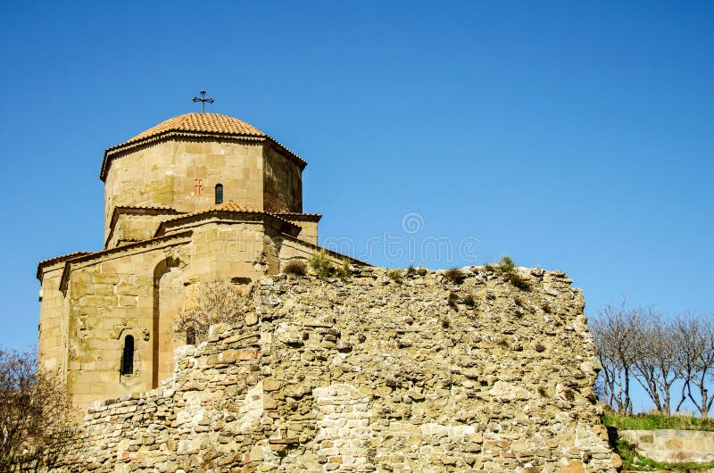 Church of Jvari Monastery in Mtskheta, Georgia. Georgian Orthodox ...