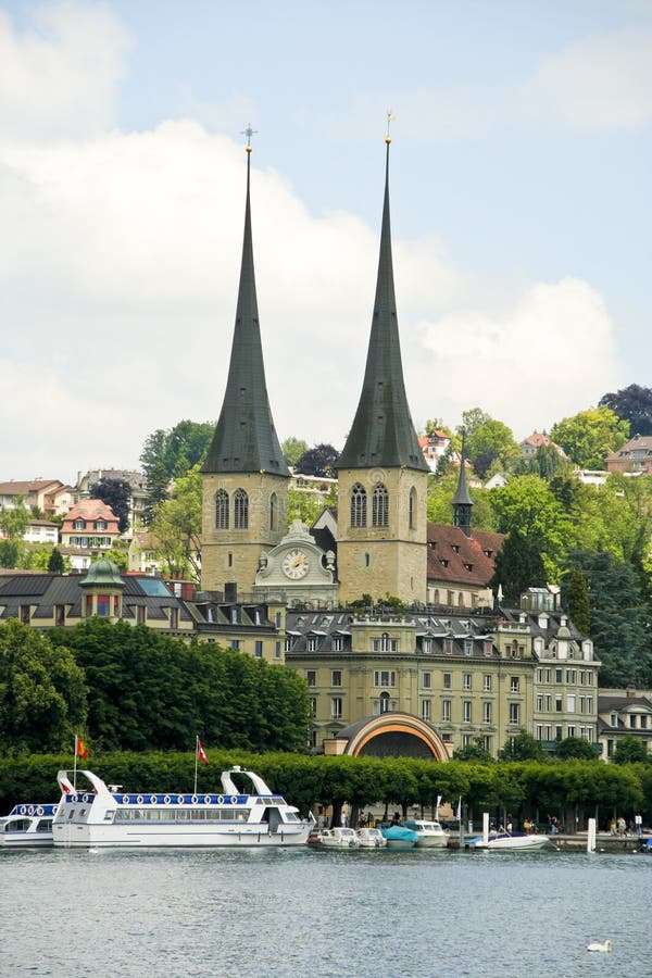Closed Up of Lucerne Church Stock Photo - Image of high, religion: 25983344