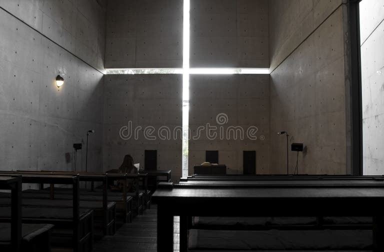 Church with Light, Osaka, Japan Editorial Photography - Image of cross ...