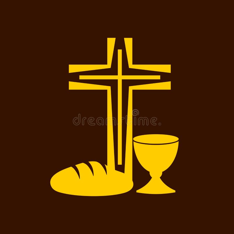 Bread Cross Rosary Boy Kid Cartoon Icon. Vector Graphic Stock Vector ...