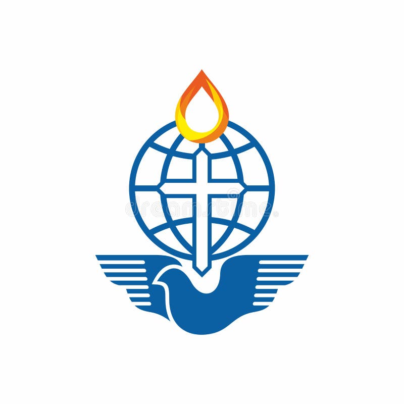 Church Logo. the Church of God is the Lamp of the World. Stock Vector ...