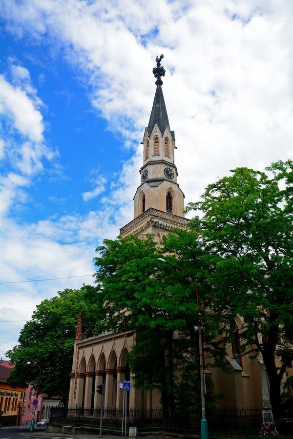 Church, Lucenec, Slovakia stock image. Image of evil - 55206187
