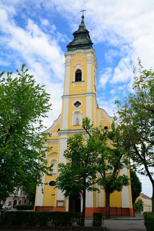 Church, Lucenec, Slovakia stock image. Image of architecture - 55206007