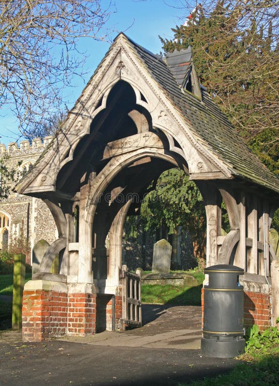 Church lych gate stock photo. Image of church, lych, harrow - 13622148