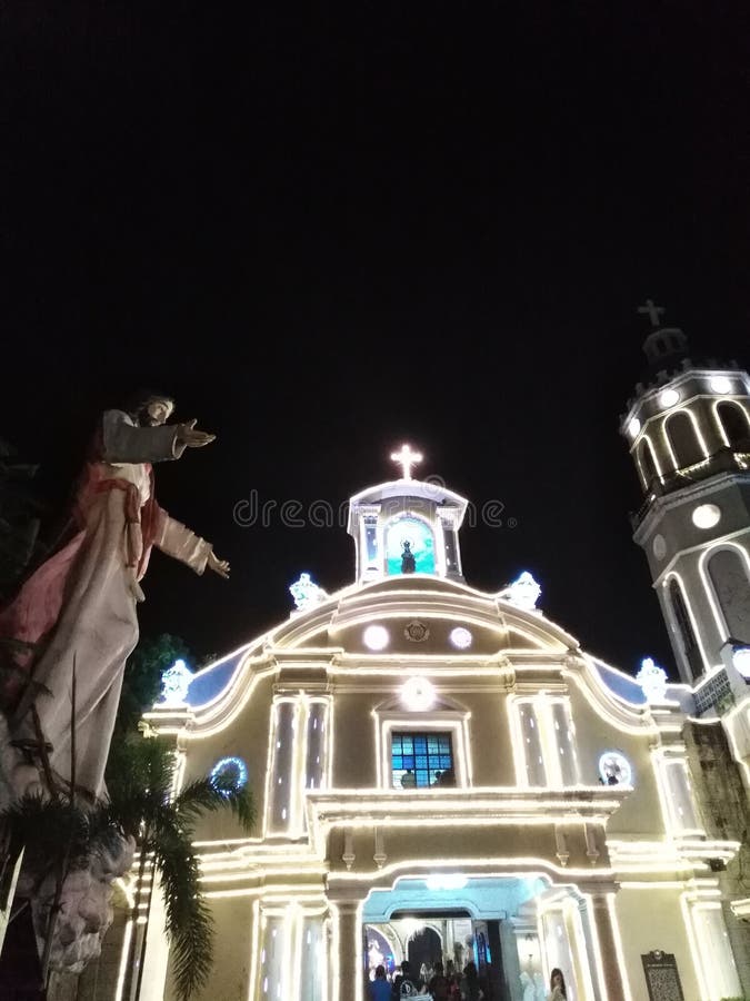 Church at Night 1 stock image. Image of church, christian - 135849875