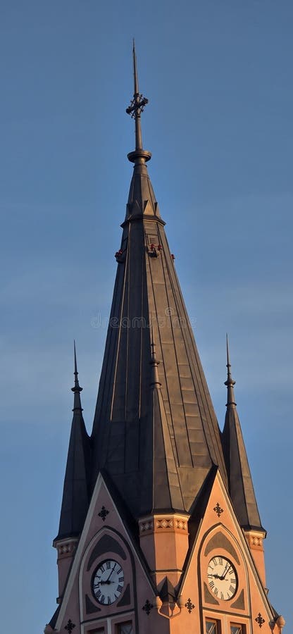 Church Midevil Gothic Pink Old Stock Image - Image of church, midevil ...