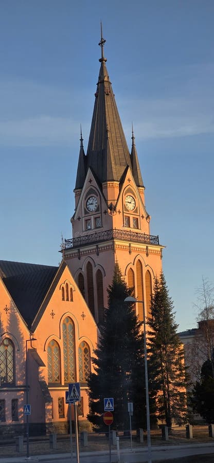 Church Midevil Gothic Pink Old Stock Image - Image of church, midevil ...