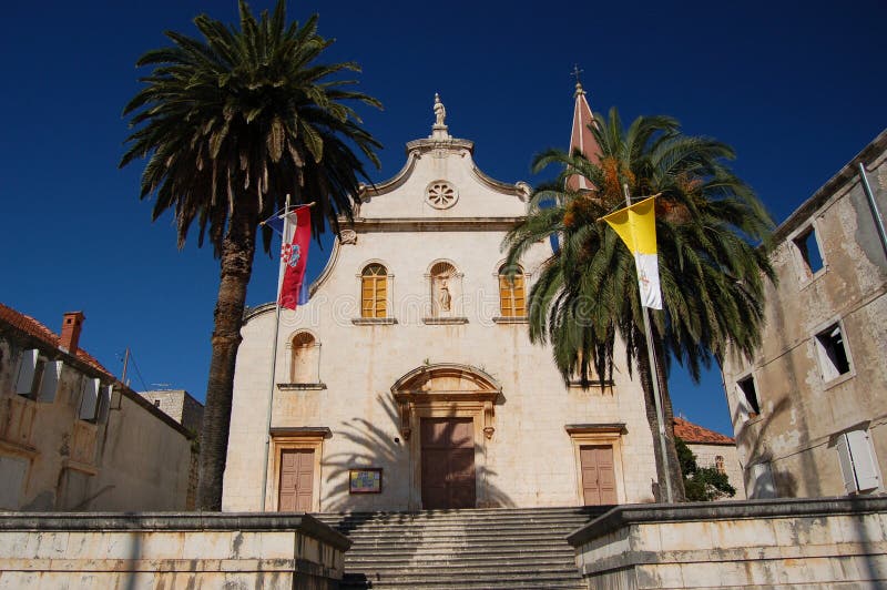 Church in Milna - Brac Island Stock Photo - Image of nature, hvar: 12972416