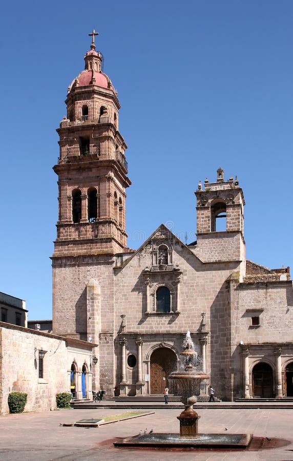 Church of St. Augustine, Morelia (Mexico) Stock Photo - Image of ...
