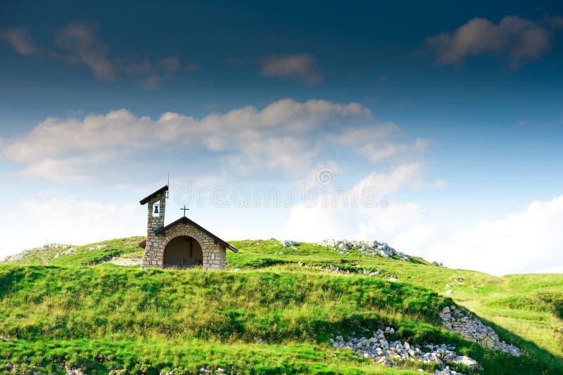 Church on mountain stock image. Image of rigi, travel - 41426759