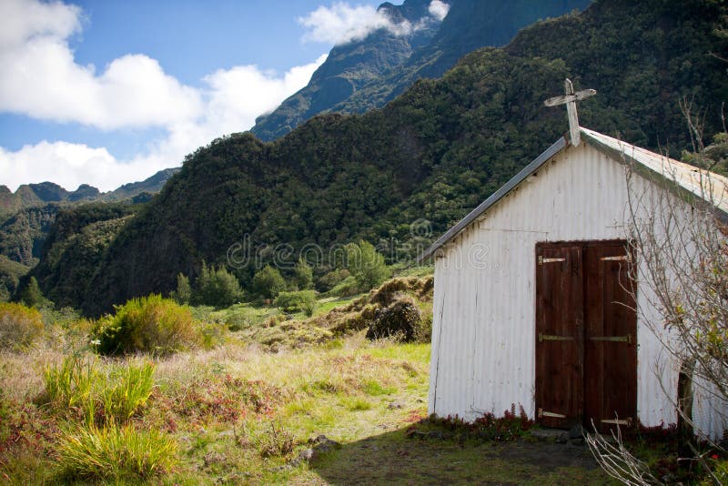 Church in the mountains stock photo. Image of nature - 19488448