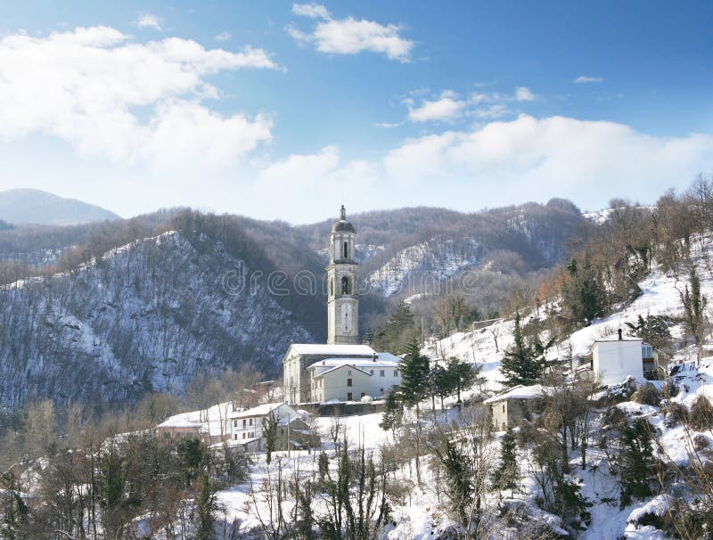 Church in the mountains stock photo. Image of italy, little - 29438866