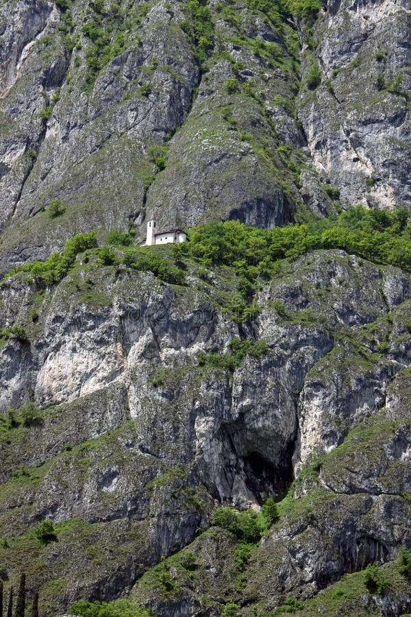 Church on a Mountainside at Lake Como Stock Photo - Image of landscape ...