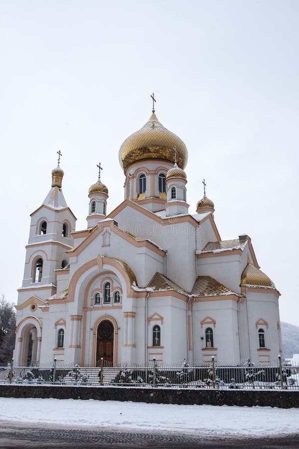 Church in Mukacheve, Ukraine Stock Image - Image of sunny, beautiful ...