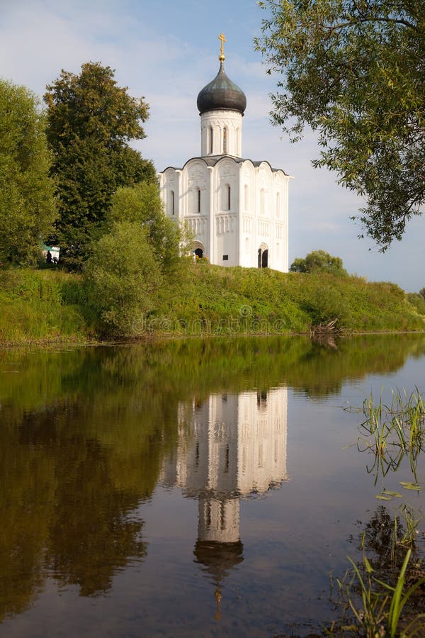 Church on the Nerl editorial stock photo. Image of vladimir - 71628048
