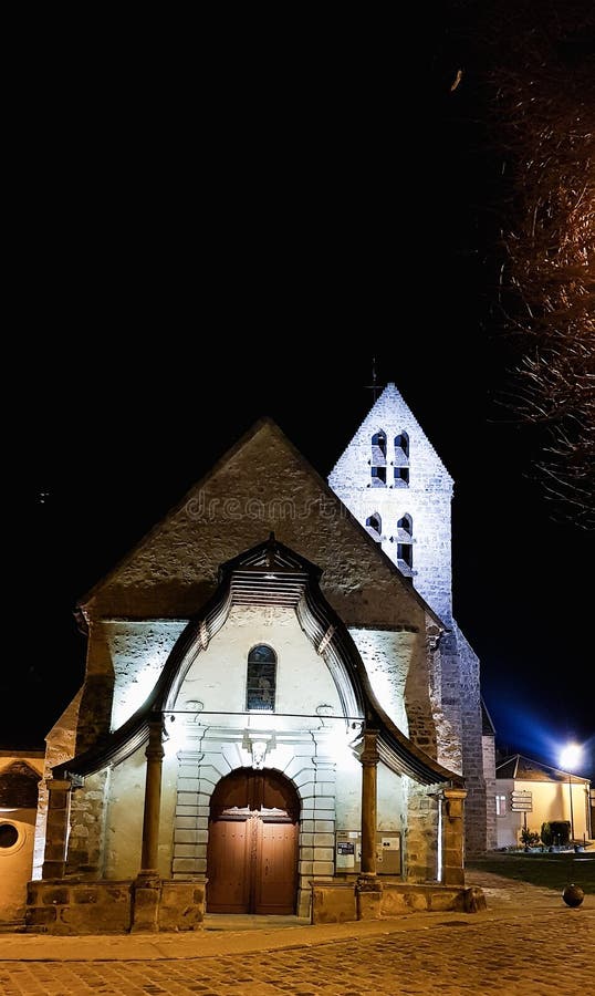 Church on night stock photo. Image of religion, serene - 638696