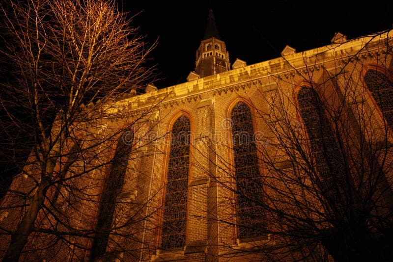 Church by night stock image. Image of chapel, holy, religious - 28816445